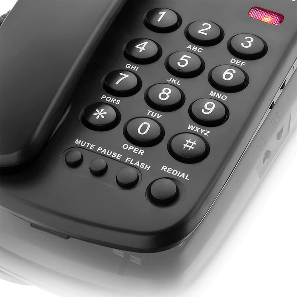 Telefone com fio TCF 2000, Preto Elgin