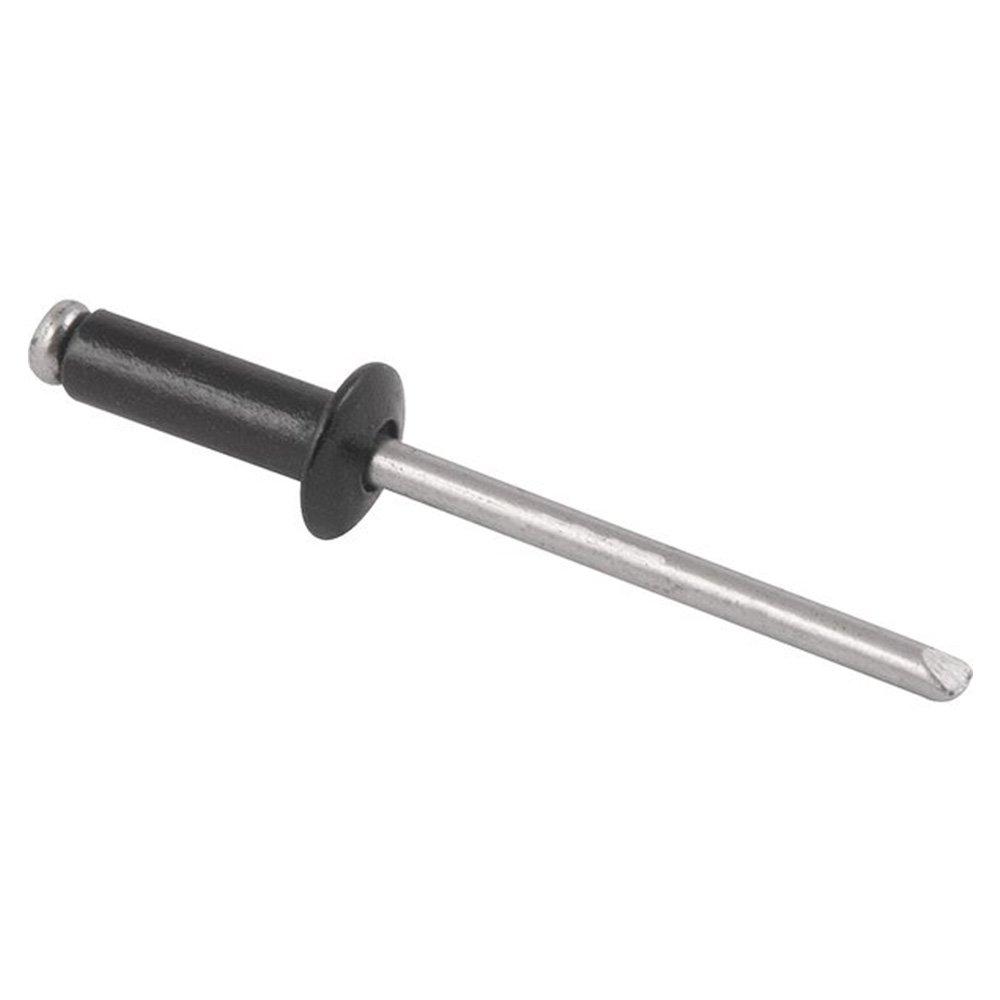 Rebite de Repuxo em Alumínio 3,2mm x 12,0mm, Preto Pacote com 100 peças ...