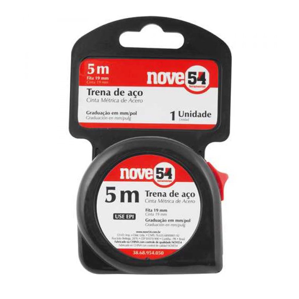 Trena de Aço Curta 5m x 19mm com Trava Nove54