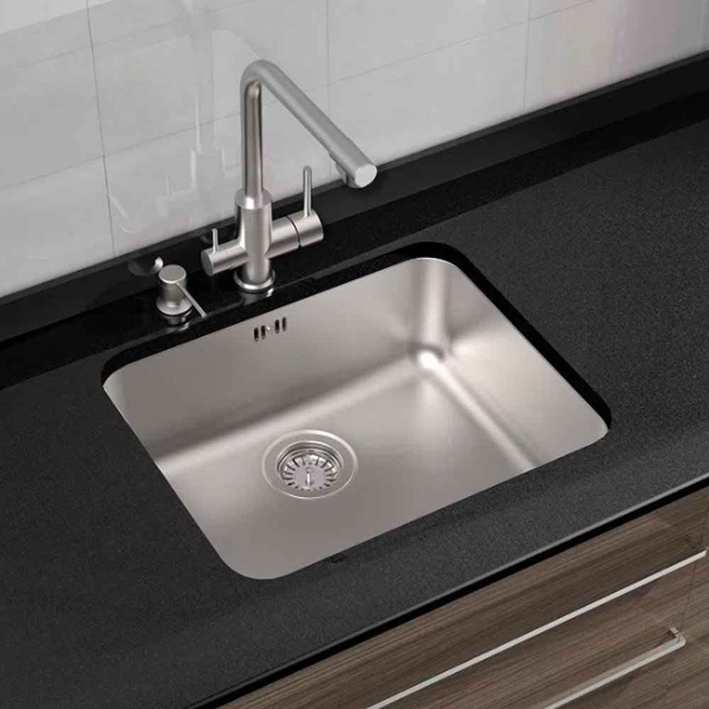 Cuba de Embutir Retangular Basic em Inox 47 x 30 x 14,5cm Tramontina