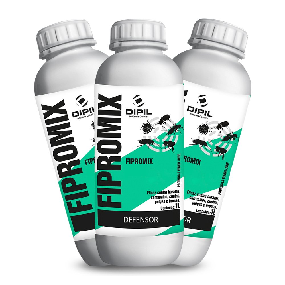 Inseticida Fipronil Fipromix 1 Litro 3 Unidades Dipil