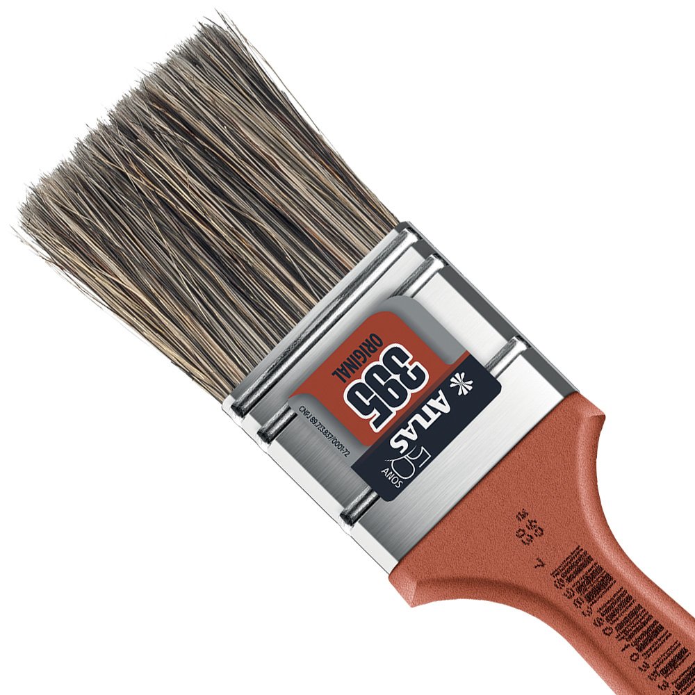 Trincha (Pincel) 1.1/2’’ com Cerdas Gris Selecionadas Modelo 395 Atlas