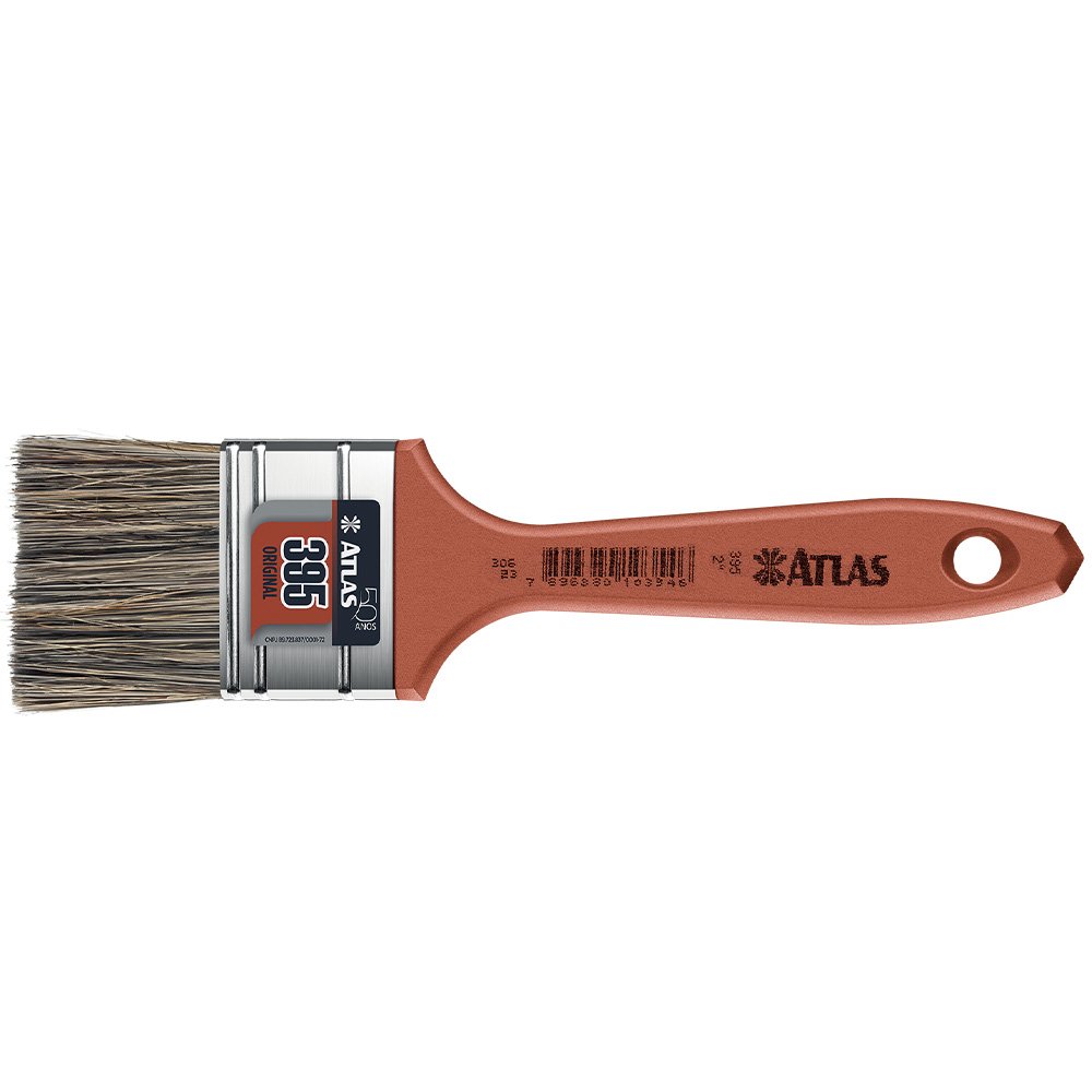 Trincha (Pincel) 2’’ com Cerdas Gris Selecionadas Modelo 395 Atlas