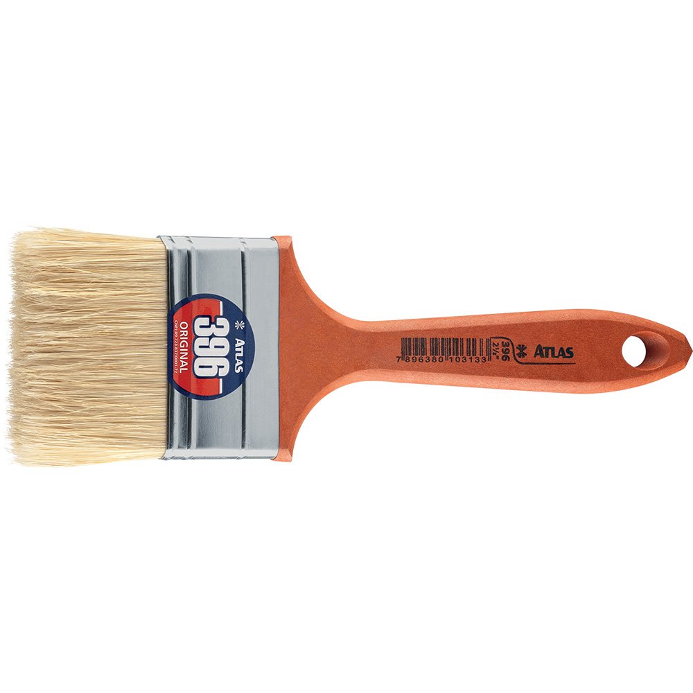 Trincha (Pincel) 2.1/2’’ com Cerdas Brancas Selecionadas Modelo 396 Atlas