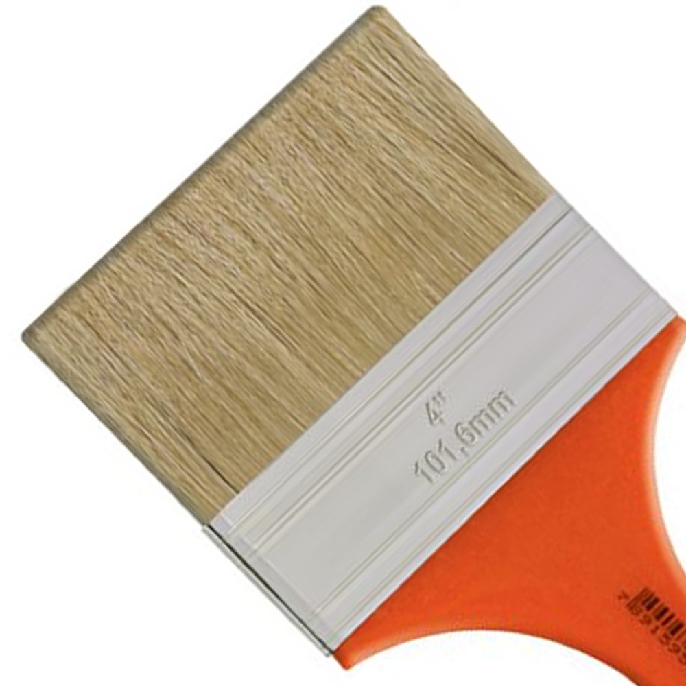 Trincha (Pincel) 4’’ com Cerdas Brancas Selecionadas Modelo 303 Roma