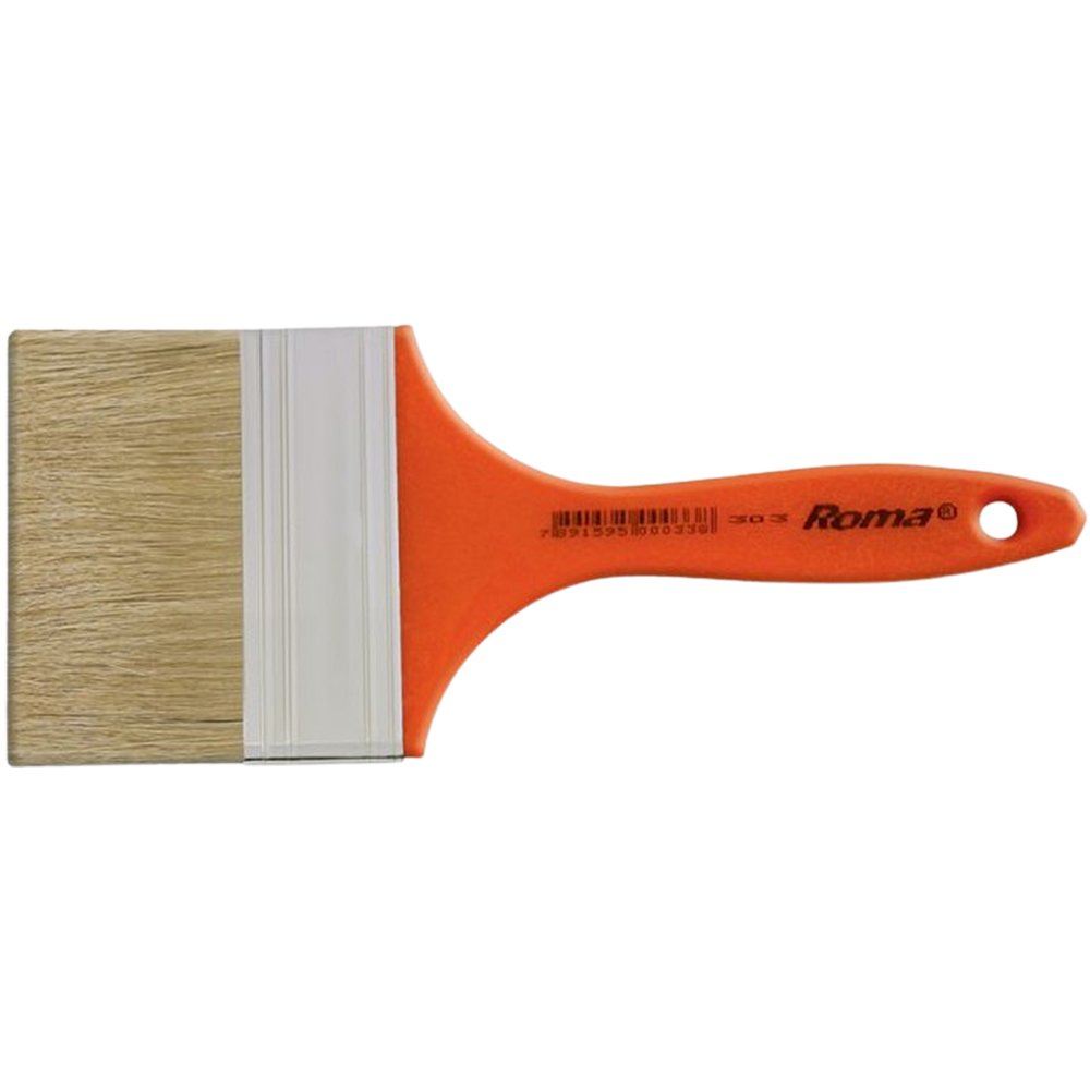 Trincha (Pincel) 2’’ com Cerdas Brancas Selecionadas Modelo 303 Roma