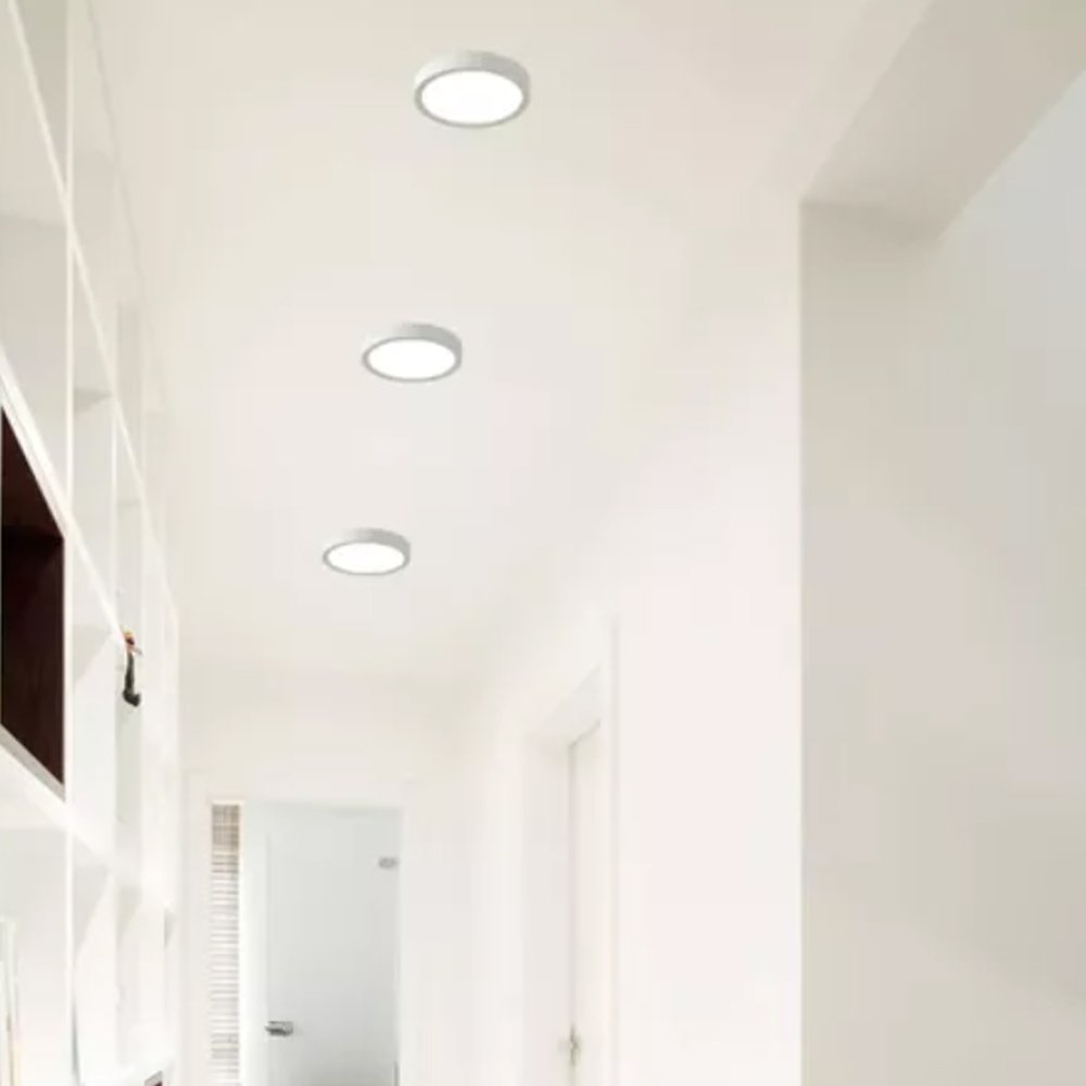 Painel LED Branco 12W Redondo de Sobrepor, 6500K Bivolt Avant